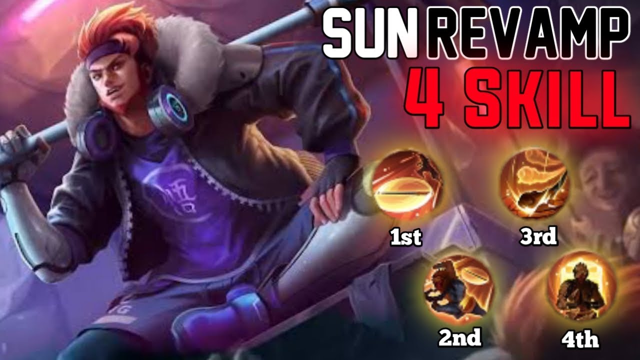 Gameplay Sun Revamp - Now Have 4 Skill | Mobile Legends Bang Bang - YouTube