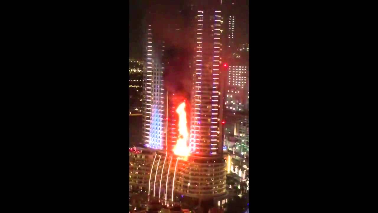 Fire breaks out in Dubai at the Address Hotel Share! - YouTube