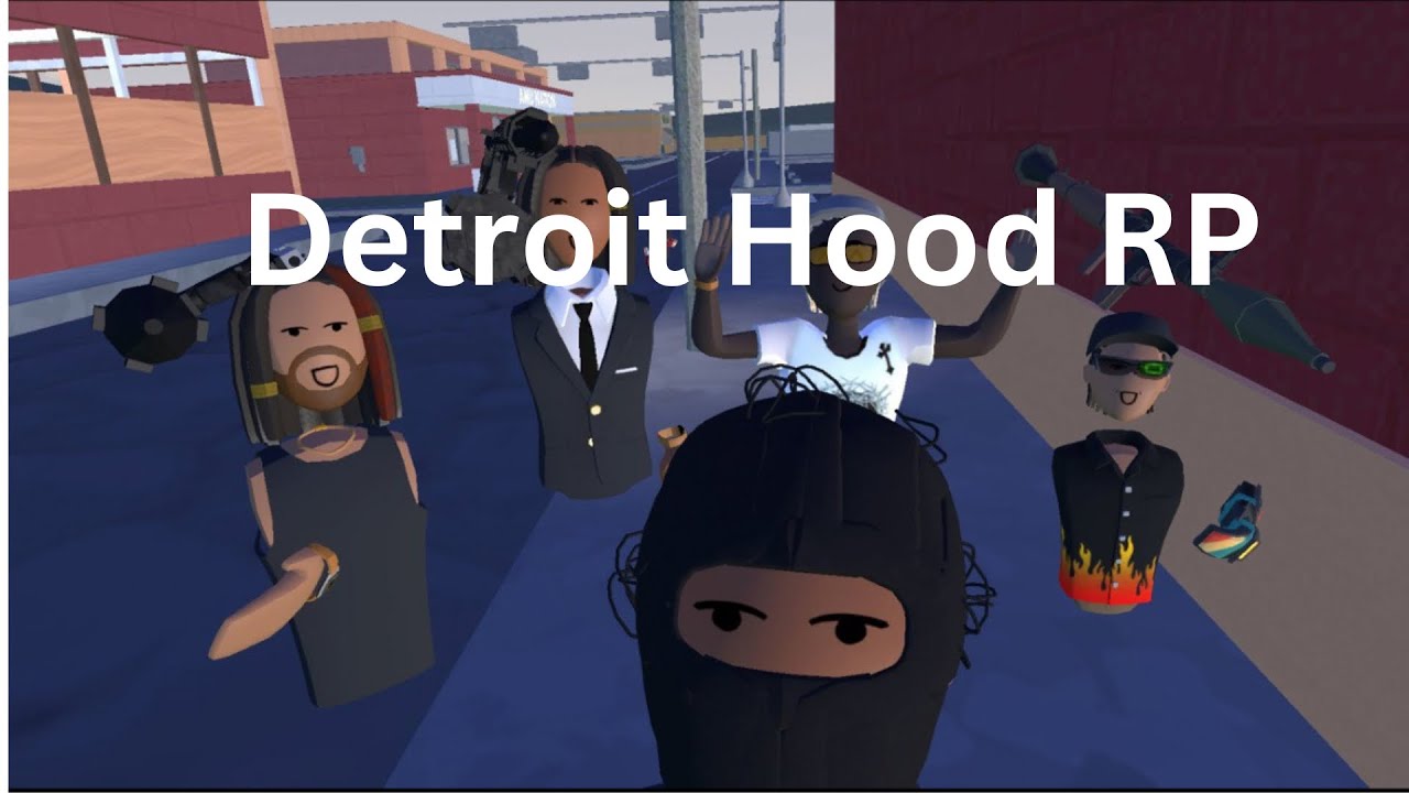 I robbed the bank jewelry store, and did drills in Detroit Hood RP ...