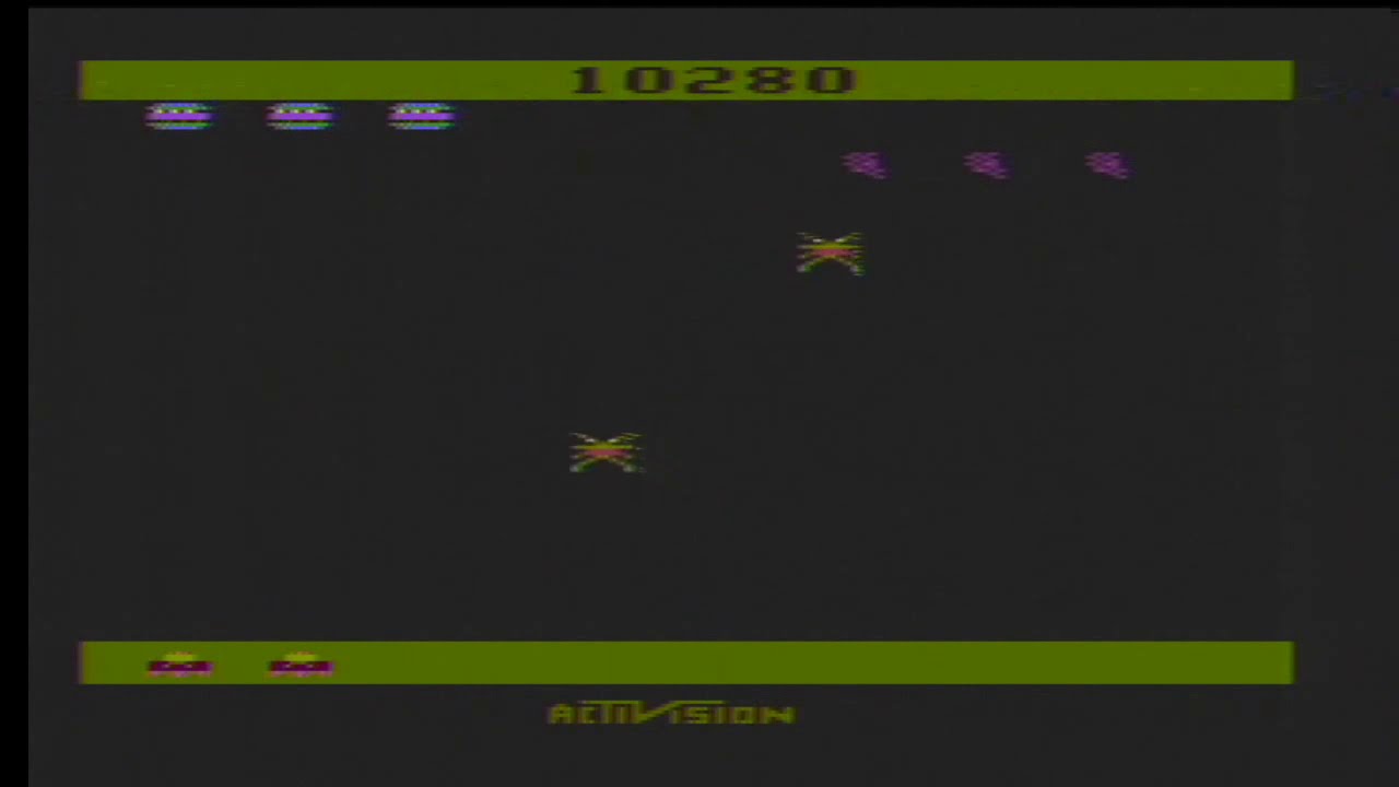 Game Play Spider Fighter on the Atari 2600 - YouTube
