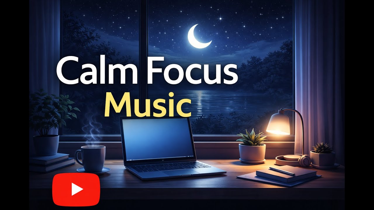 Night Calm Music 🌌 Focus, Study & Deep Relaxation - YouTube