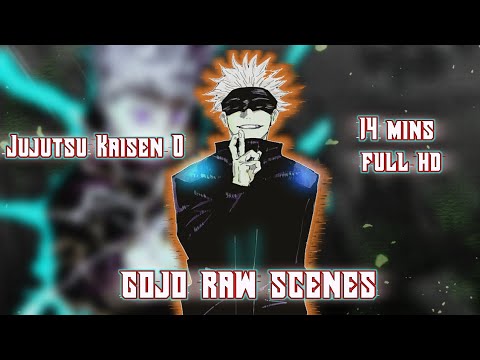 Gojo Raw Scenes | Jujutsu Kaisen 0 Gojo | Check Description - YouTube