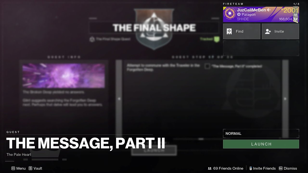 Destiny 2 - The Final Shape - The Message, Pt 2 - YouTube
