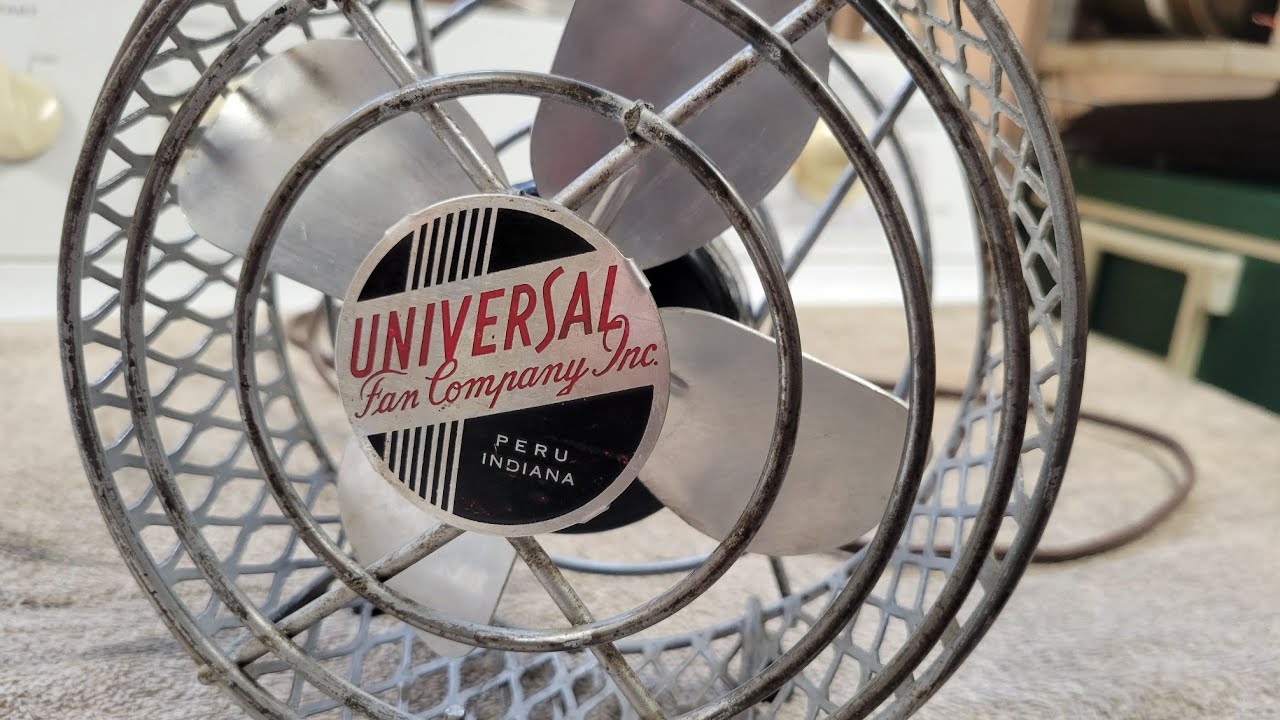 Vintage Universal Fan Co. 6" Table Fan - YouTube