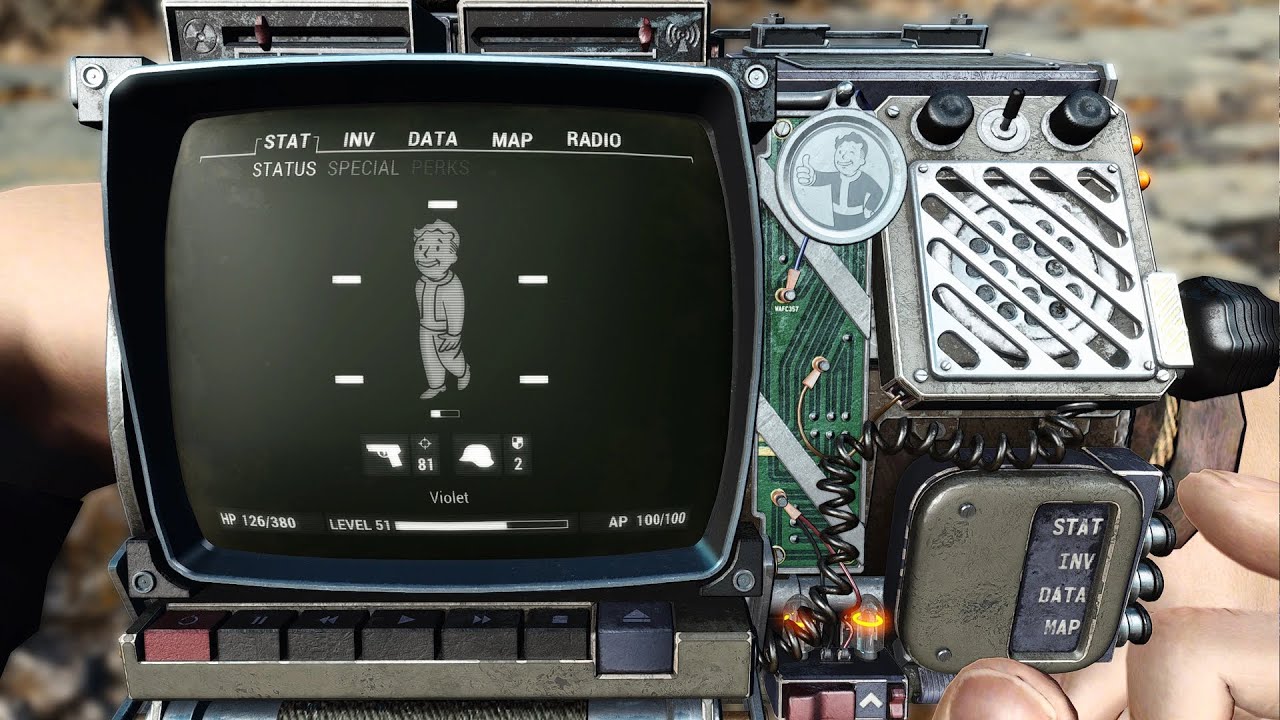 Fallout 4: Pip boy W.S mod showcase - YouTube