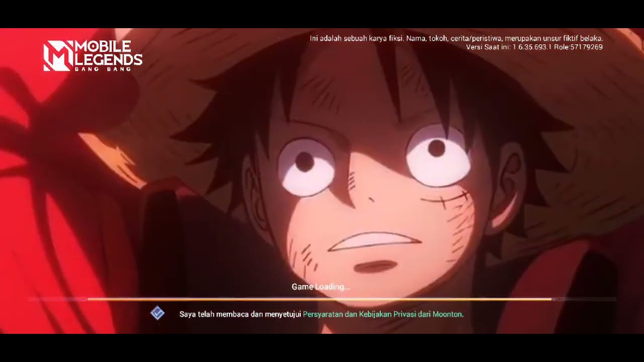 LOADING SCREEN MONKEY D. LUFFY | MOBILE LEGENDS X ONE PIECE - YouTube