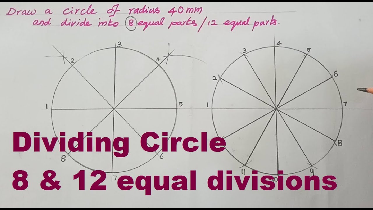 Dividing The Circle Into 8 12 Equal Parts 1 YouTube dividing-the-circle-into-8-12-equal-parts-1-youtube