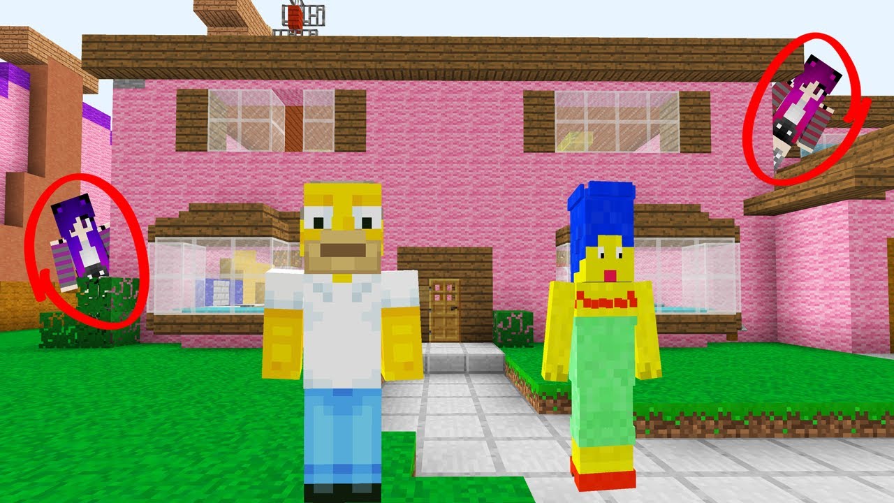 The Simpsons Morph Hide and Seek on Minecraft! - YouTube