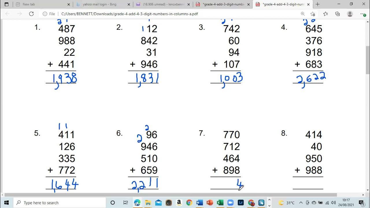 Grade 4 Addition Of Whole Numbers Part 2 YouTube grade-4-addition-of-whole-numbers-part-2-youtube