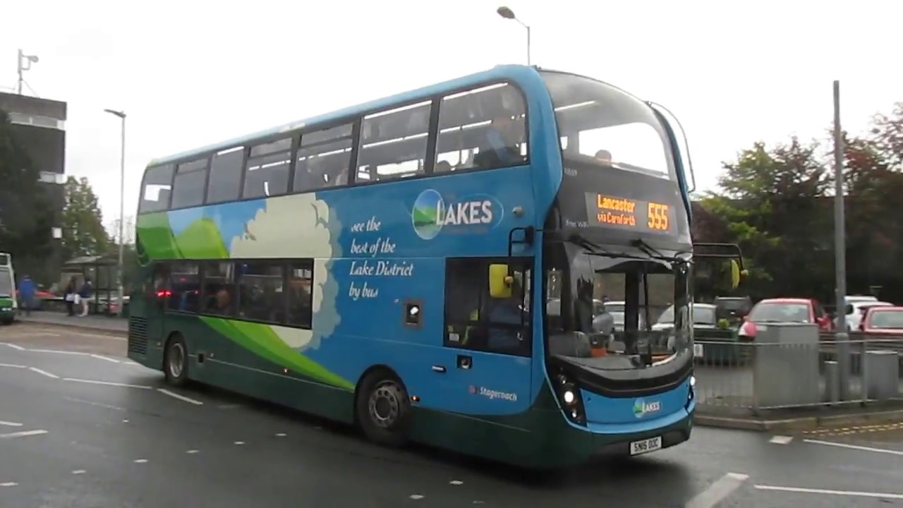 Morning buses at Kendal October 2017 - YouTube