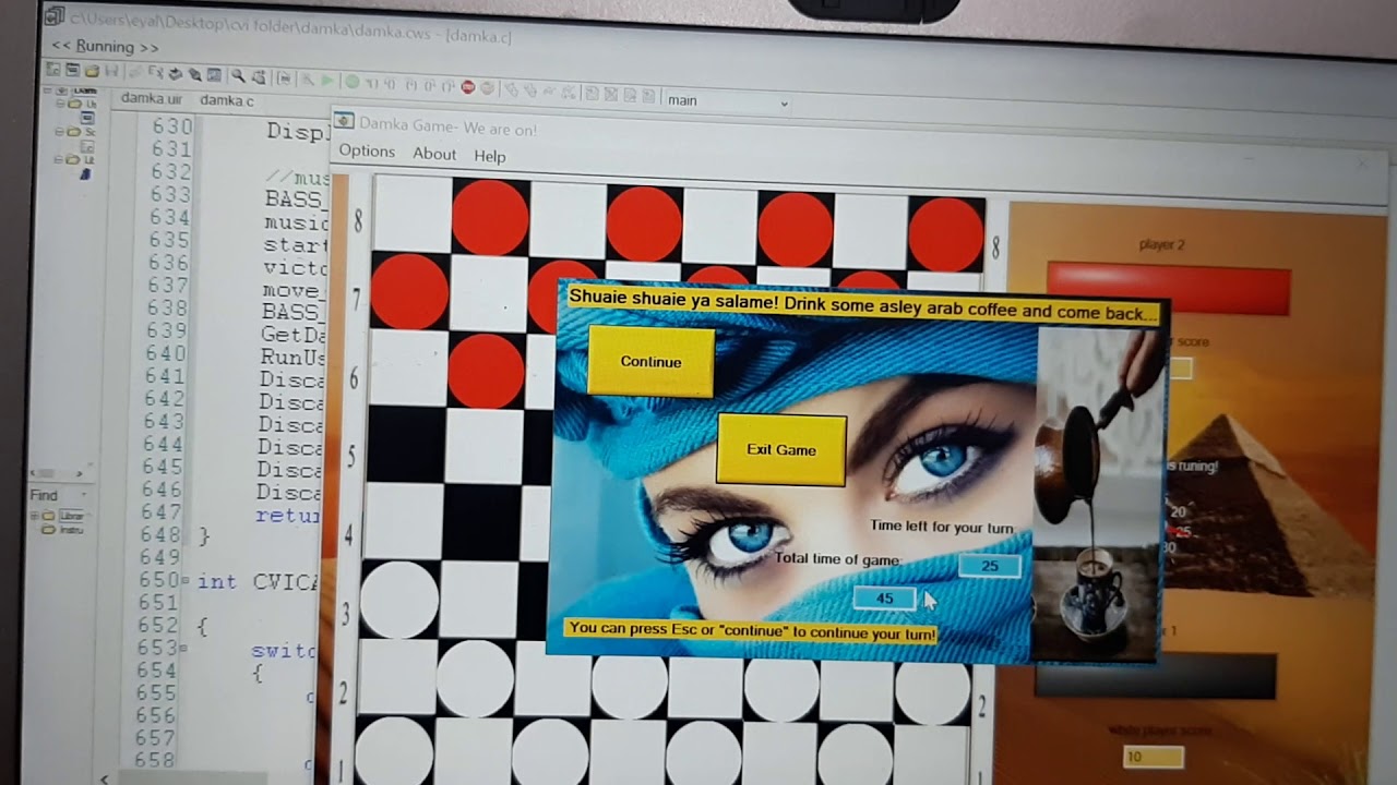 DAMKA GAME - EYAL_K CVI 2018 - YouTube