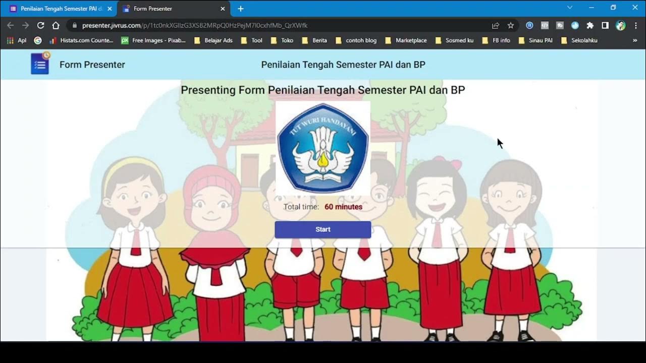 TUTORIAL MENJADIKAN GOOGLE FORM RASA CBT - YouTube
