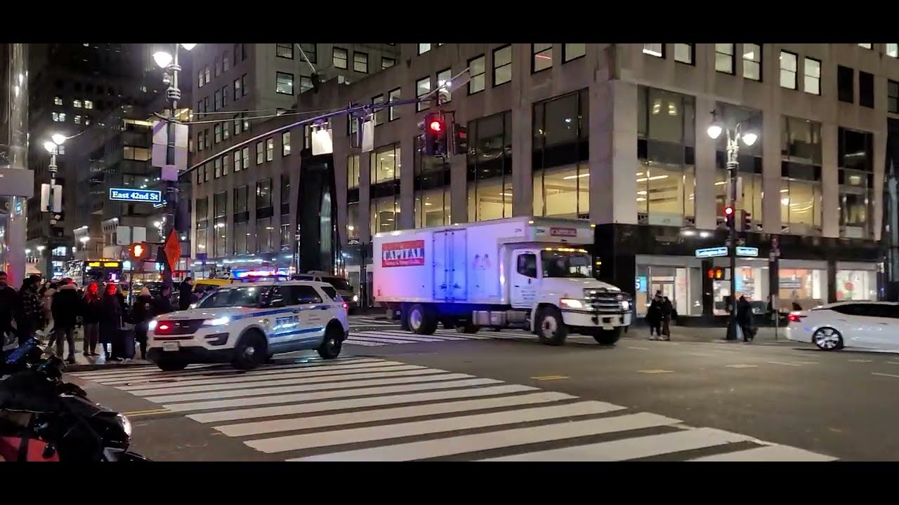 NYPD Transit District 4 Responding On Madison Ave In Midtown, Manhattan ...