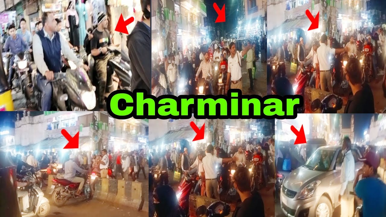 #live Charminar Road Heavy Traffic #Jam Charminar Traffic Police #Clean ...