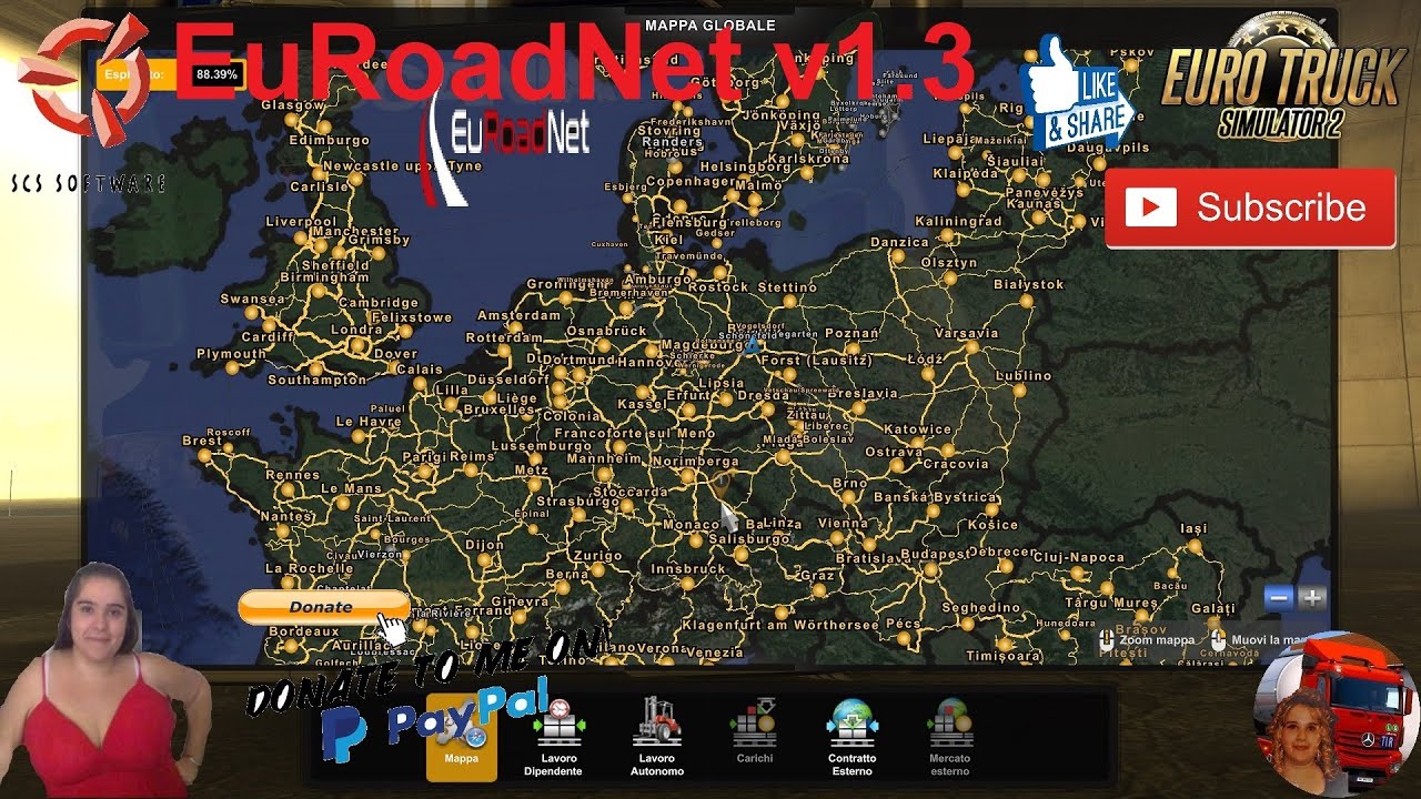 Euroadnet Map V1.5 1.49 _ ETS2 – XHGD