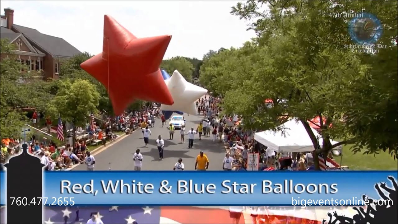 Giant Helium Parade Balloons, Stars Parade Balloon - YouTube