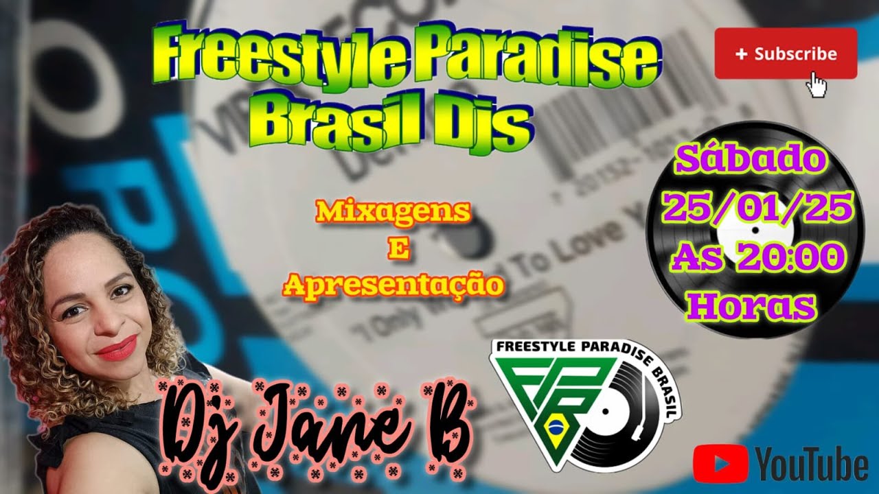 Dj Jane B - Freestyle Paradise Brasil Djs - 25/01/2025 - YouTube