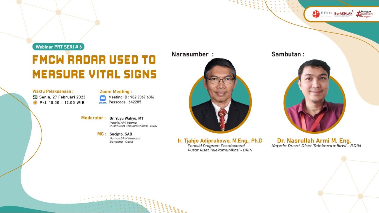 FMCW Radar Used to Measure Vital Signs | Webinar Pusat Riset Telekomunikasi #6 - YouTube