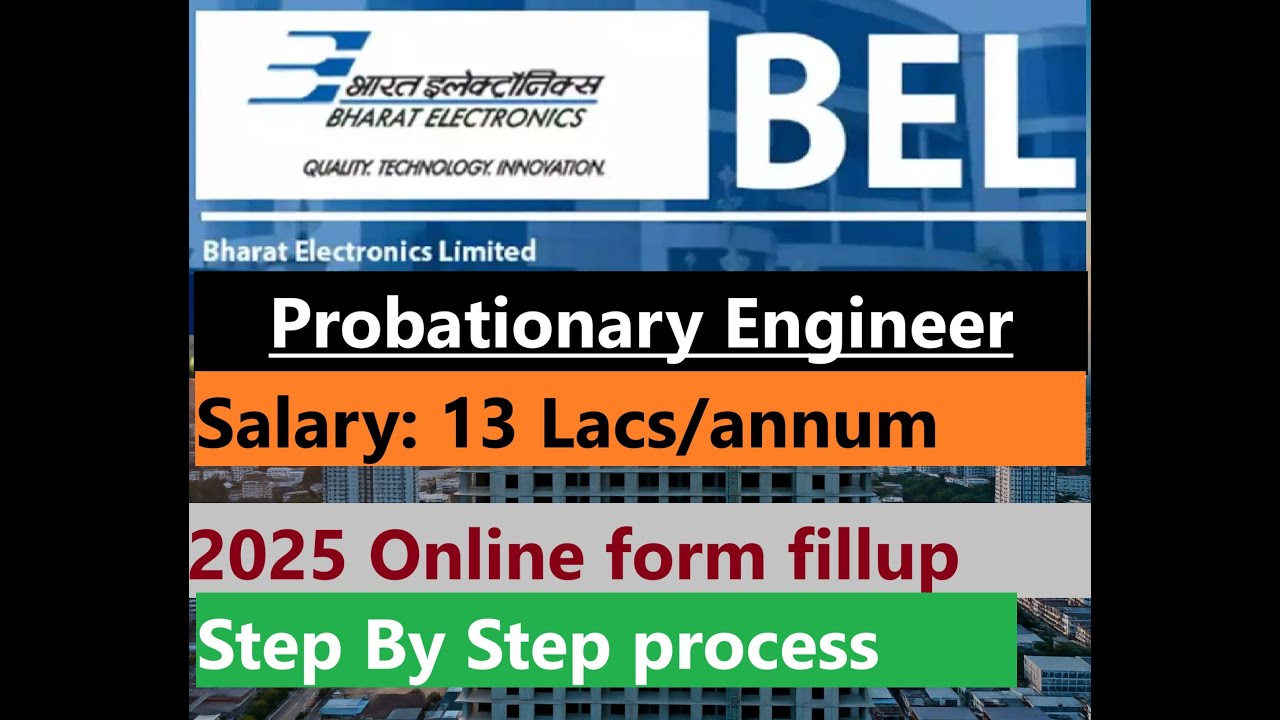 BEL 2025 form filling process🤟!! #freshers🥳 !!Apply Now ।। salary 13 ...