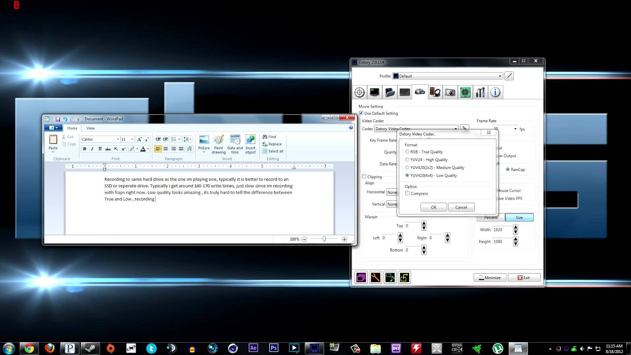 Dxtory Setup - YouTube