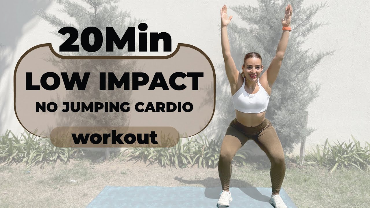20 Minutes Low Impact No Jumping Cardio Fullbody Workout Cardio