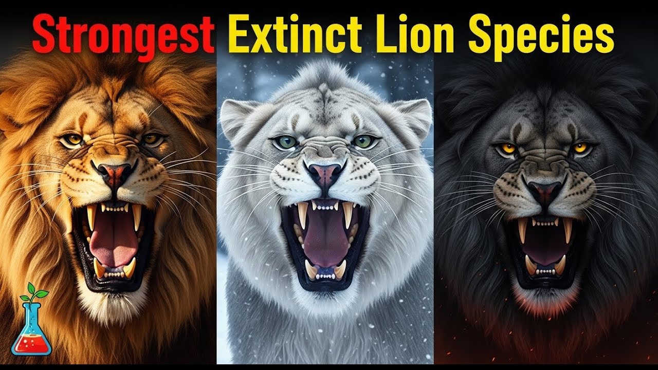 Most Powerful Extinct Lions That Ruled the Earth! - YouTube