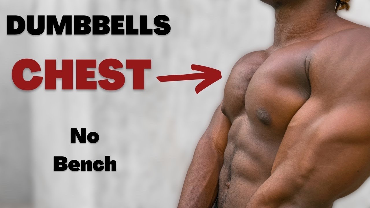 Dumbbell chest workout at home - No bench // Get fit at home this year ...