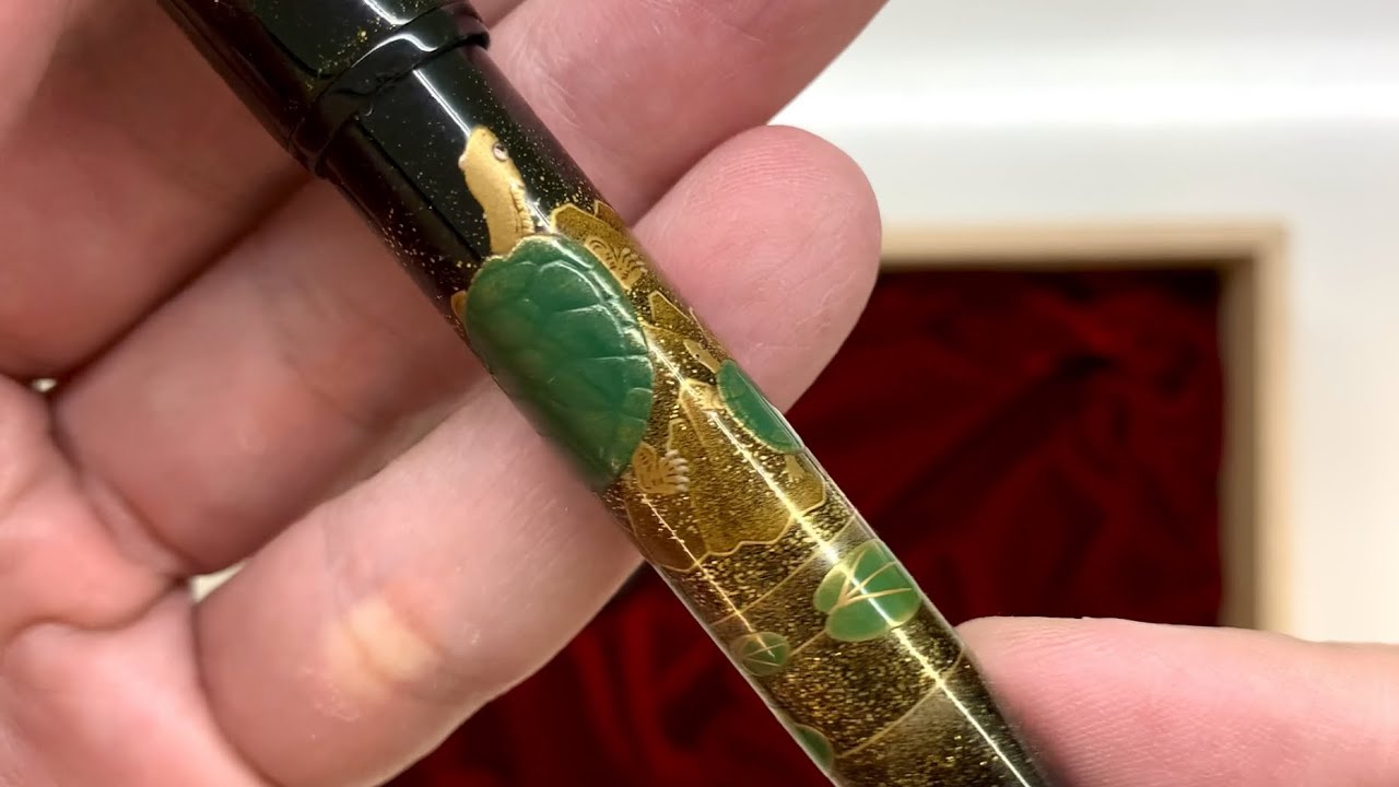 A Few Fair Pens - Namiki Yukari Turtles Fountain Pen 並木 亀 万年筆 - YouTube