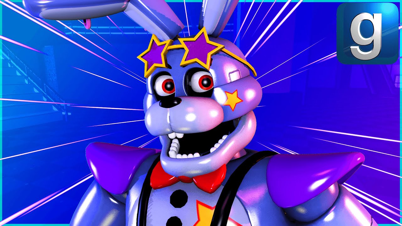 Gmod FNAF | Review | Brand New Security Breach Glamrock Bonnie Model ...