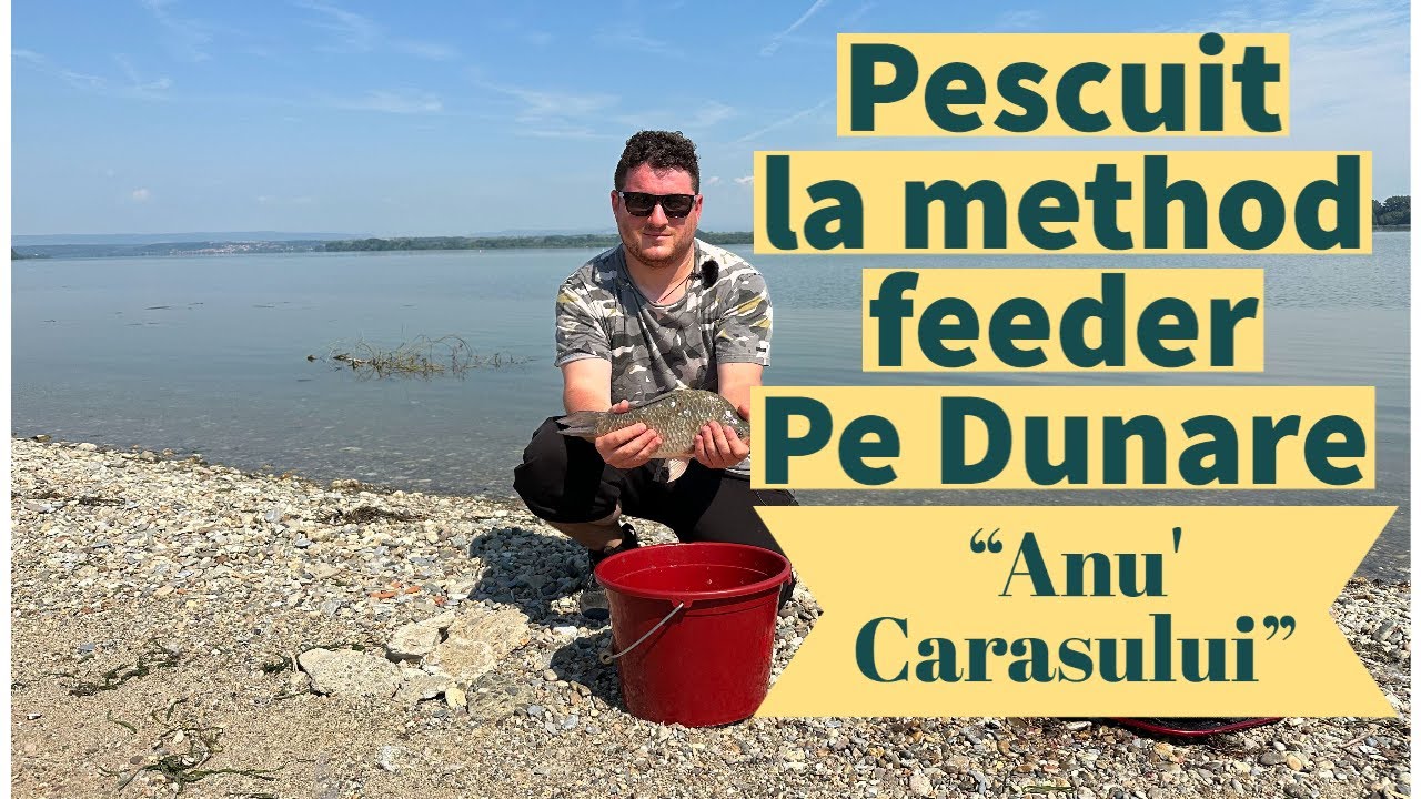 Pescuit la caras pe Dunare cu montura method feeder pe un loc nou - YouTube