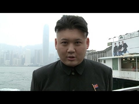 Doble de Kin Jong-Un asombra a Hong Kong - YouTube