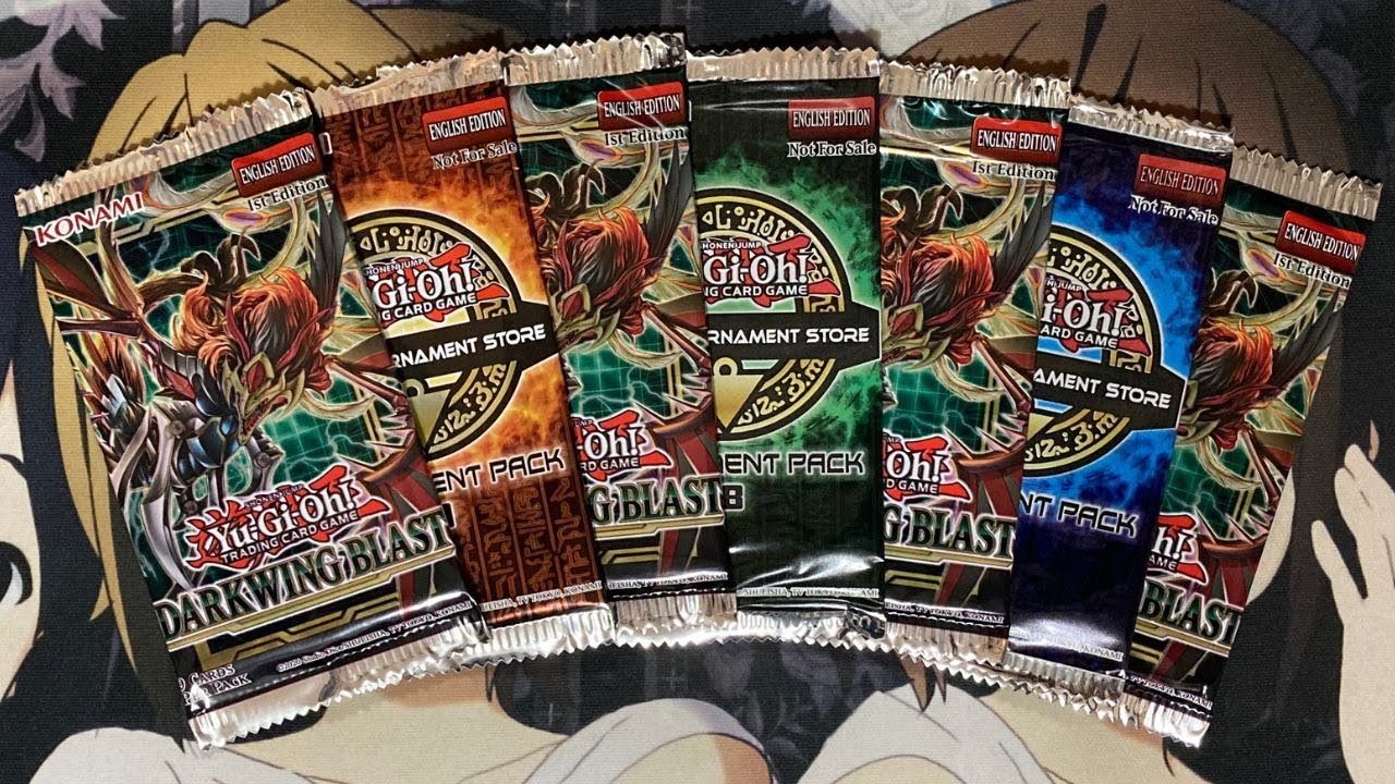 Opening Seven Random Yugioh Booster Packs TCG - YouTube
