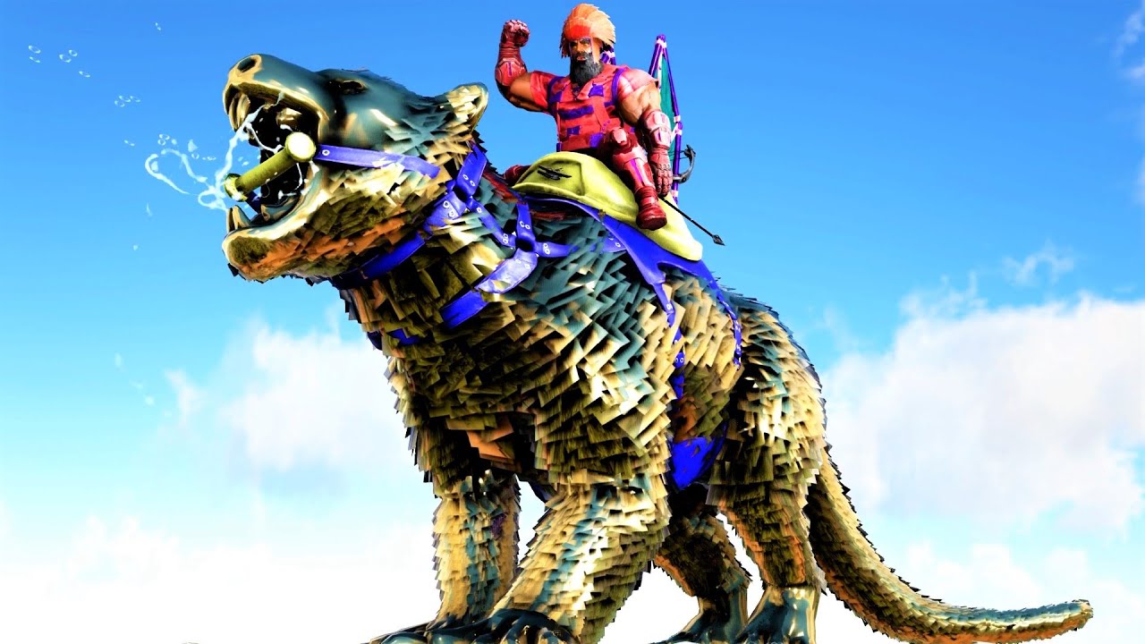 FIRST HYBRID DINO & GOLDEN THYLACOLEO ENVY! ARK OMEGA MODDED ARK ...