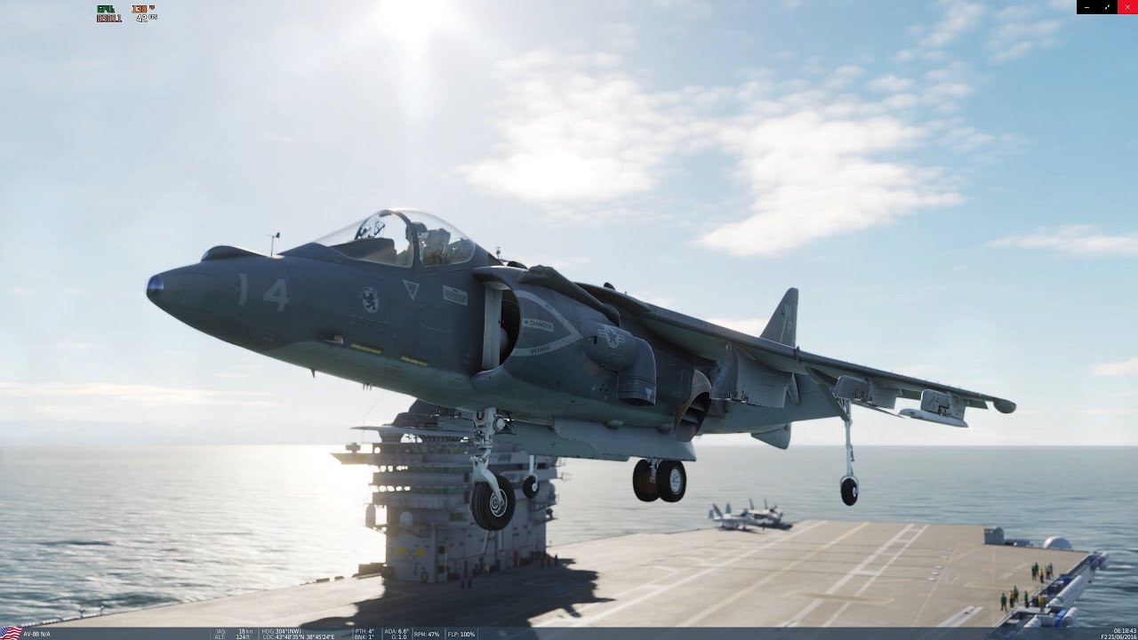 Digital Combat Simulator Carrier Landings Very Close up, Awesome - YouTube
