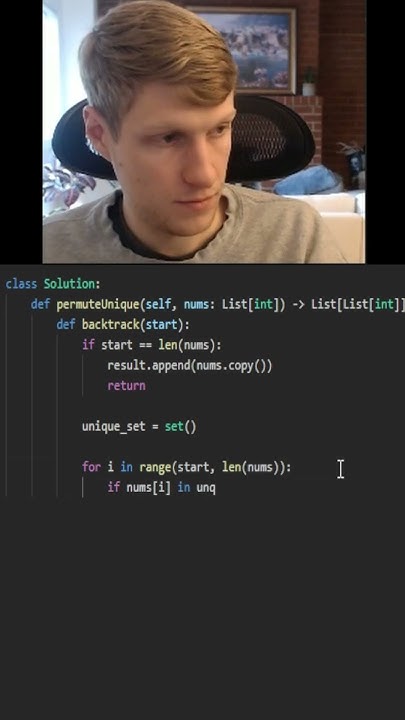 47 Permutations Ii Python Leetcode Solution Leetcode Coding