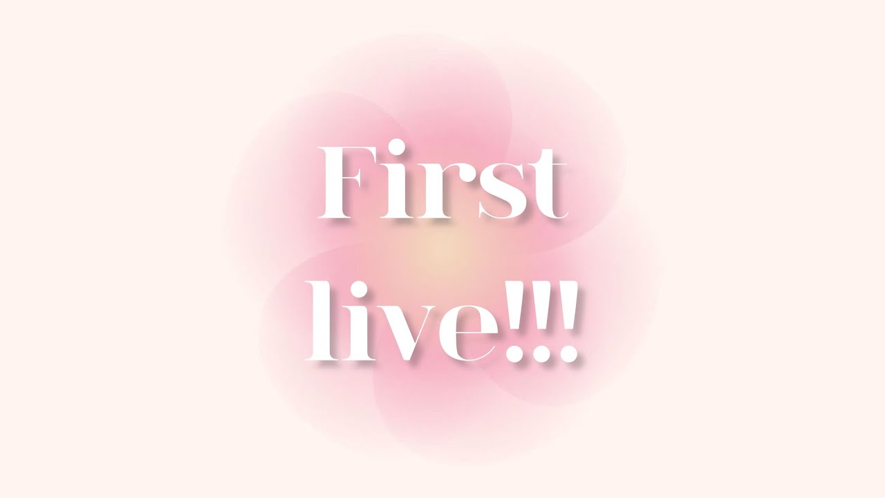 First live!! - YouTube
