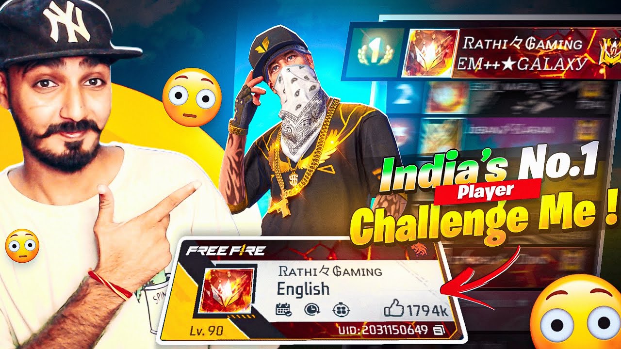 INDIA’S NO.1 GRANDMASTER PLAYER CHALLENGE ME | GOD LEVEL BR RANK ...