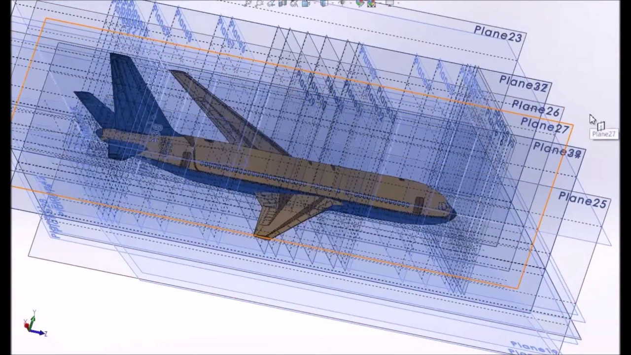 Solidworks Design of a Boeing 767-200 | Final Project 2018 - YouTube