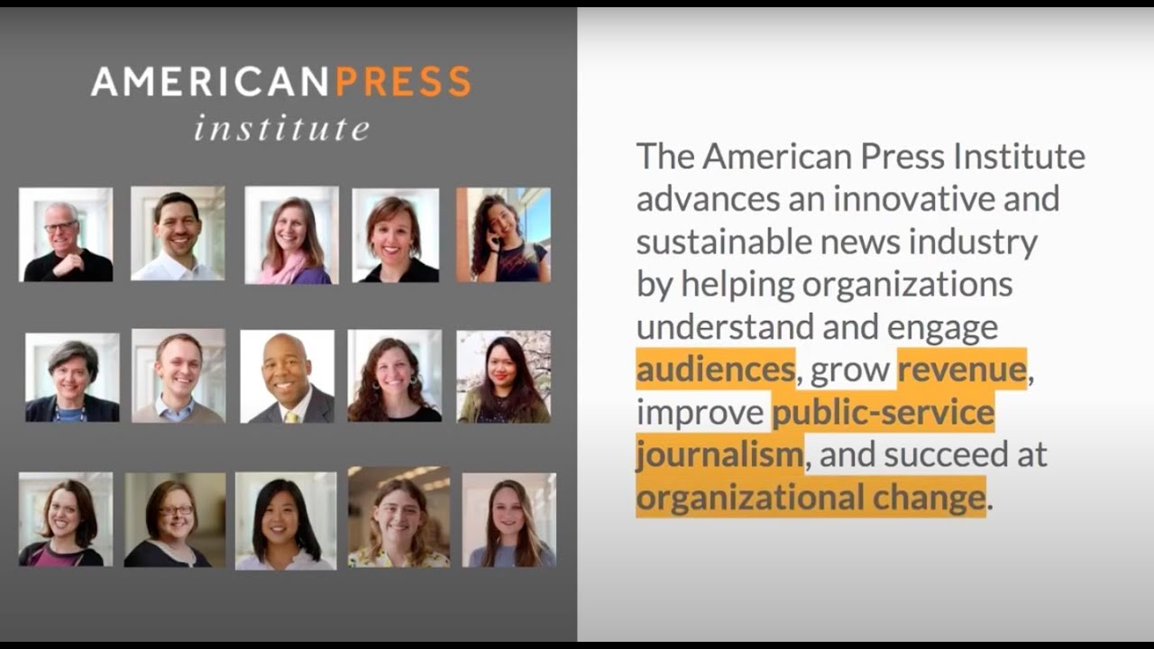 About the American Press Institute - YouTube