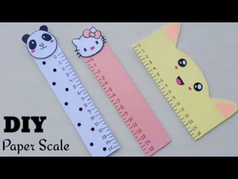 How to make Paper Scale/Back to School/DIY Craft - YouTube