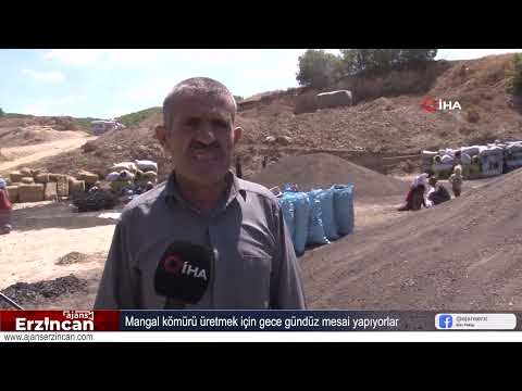 Mangal kömürü üretmek için gece gündüz mesai yapıyorlar
