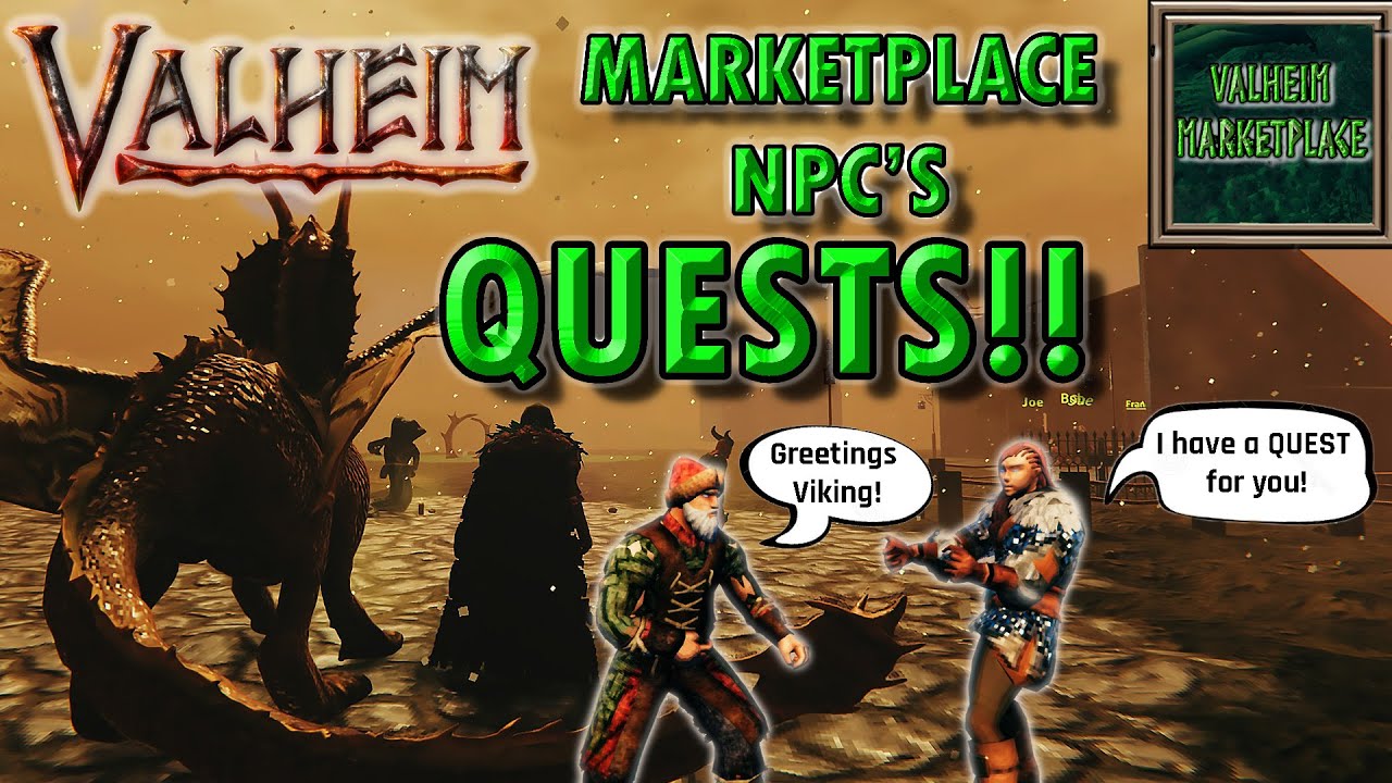 Valheim: Marketplace NPC's Mod Tutorial // Part - 3.2 // 📜QUESTS!!📜 ...