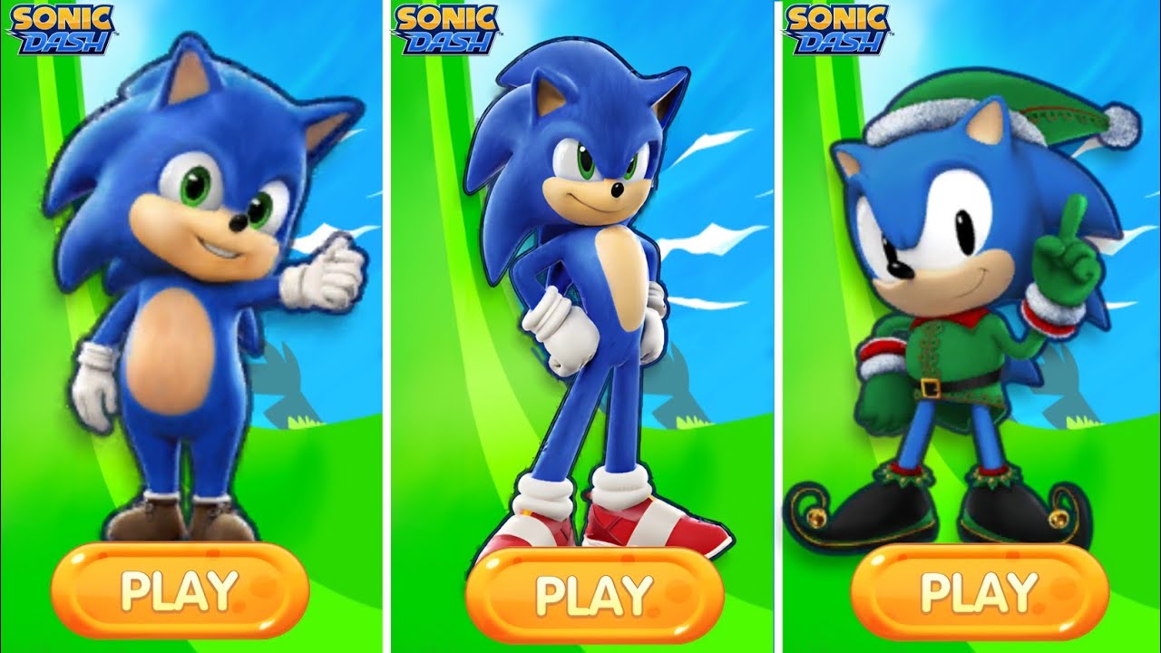 Sonic Dash-Movie Sonic Vs Baby Sonic Vs Classic Sonic Vs All Boss Zazz ...