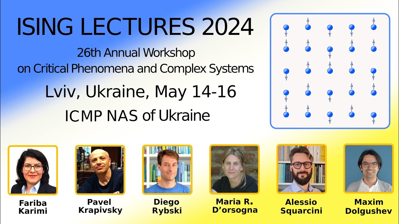 Ising Lectures 2024 - Opening of the Workshop - YouTube