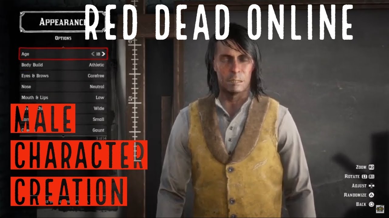 Red Dead Redemption 2 - Online Character Creation Male all options ...
