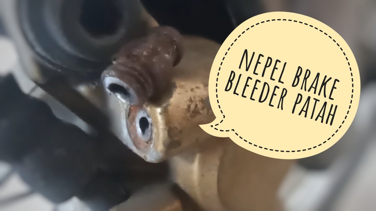 nepel brake bleeder yamaha jupiter patah - YouTube