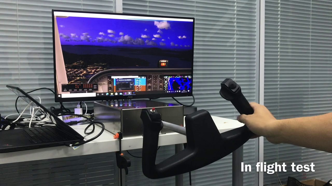 Early stage test of the yoke with control loading - YouTube