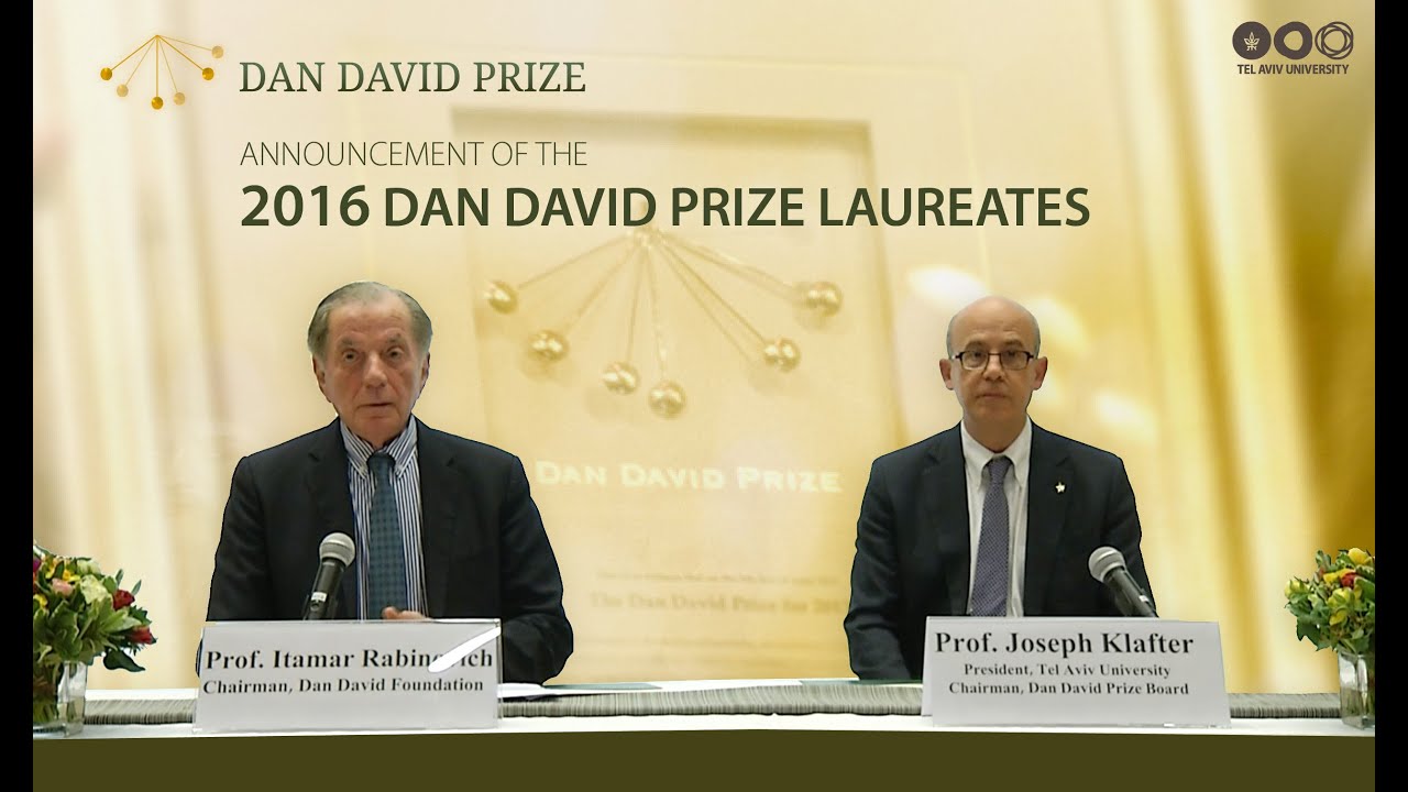 Announcement of the 2016 Dan David Prize Laureates - YouTube
