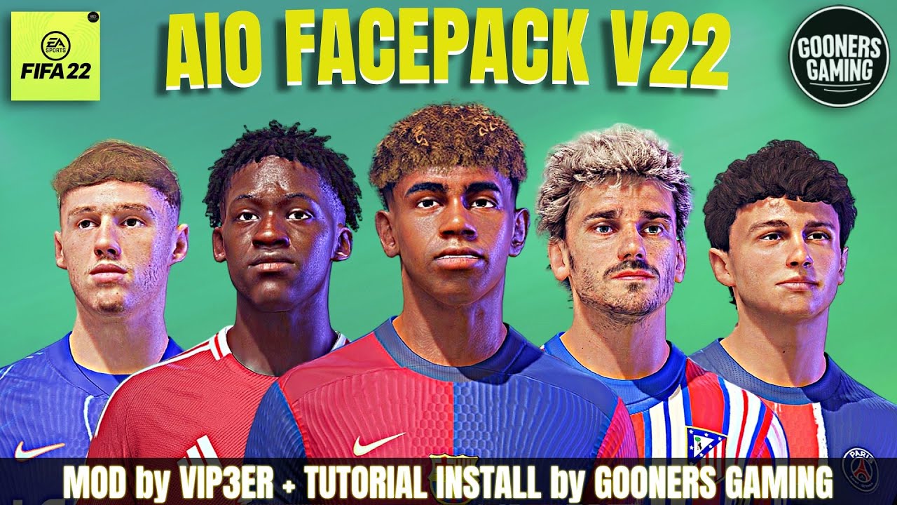 FIFA 22 AIO FACEPACK V22 TU 17 by VIP3ER + TUTORIAL INSTALL - FIFA 22 ...