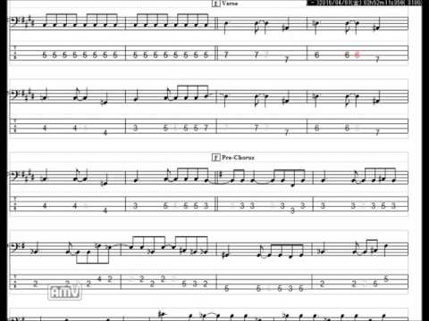 back number SISTER ベースTAB譜 - YouTube